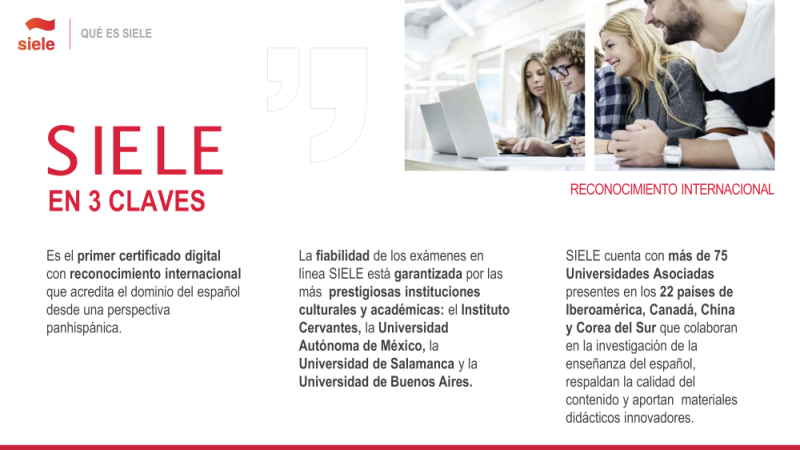 Exámen de certificación de Nivel de Español SIELE – World's Key Centro ...